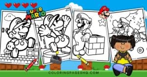 Mario Coloring Pages (Free PDF Printables) - Coloring Pages HQ