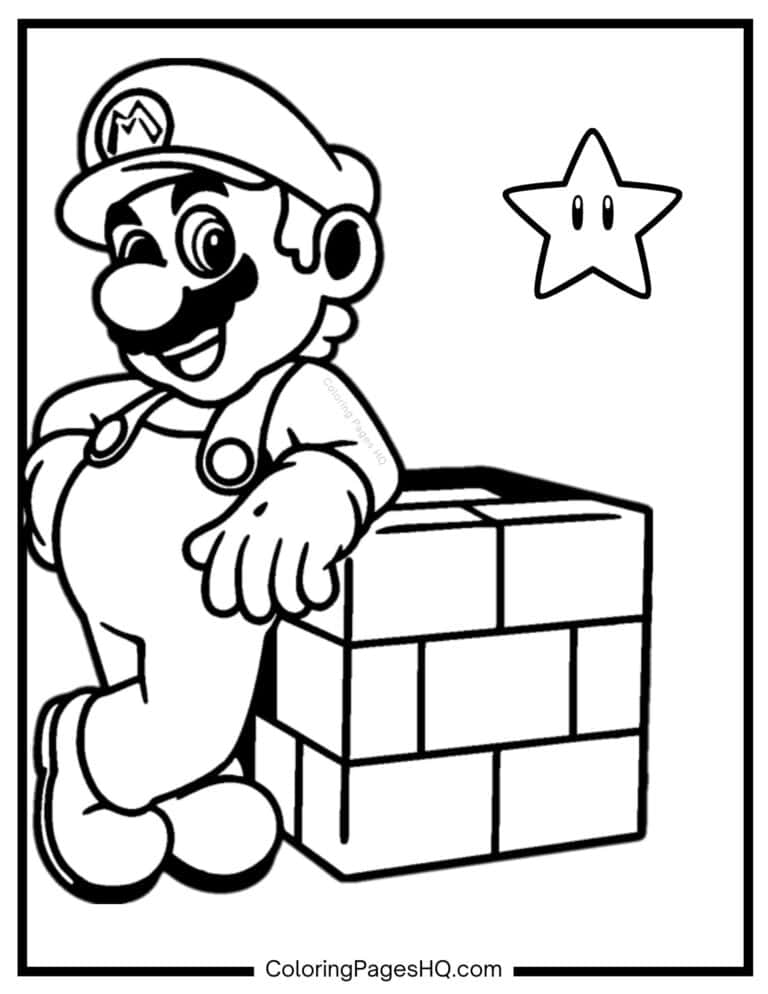 Super Mario Coloring Pages (Free PDF Printables) - Coloring Pages HQ