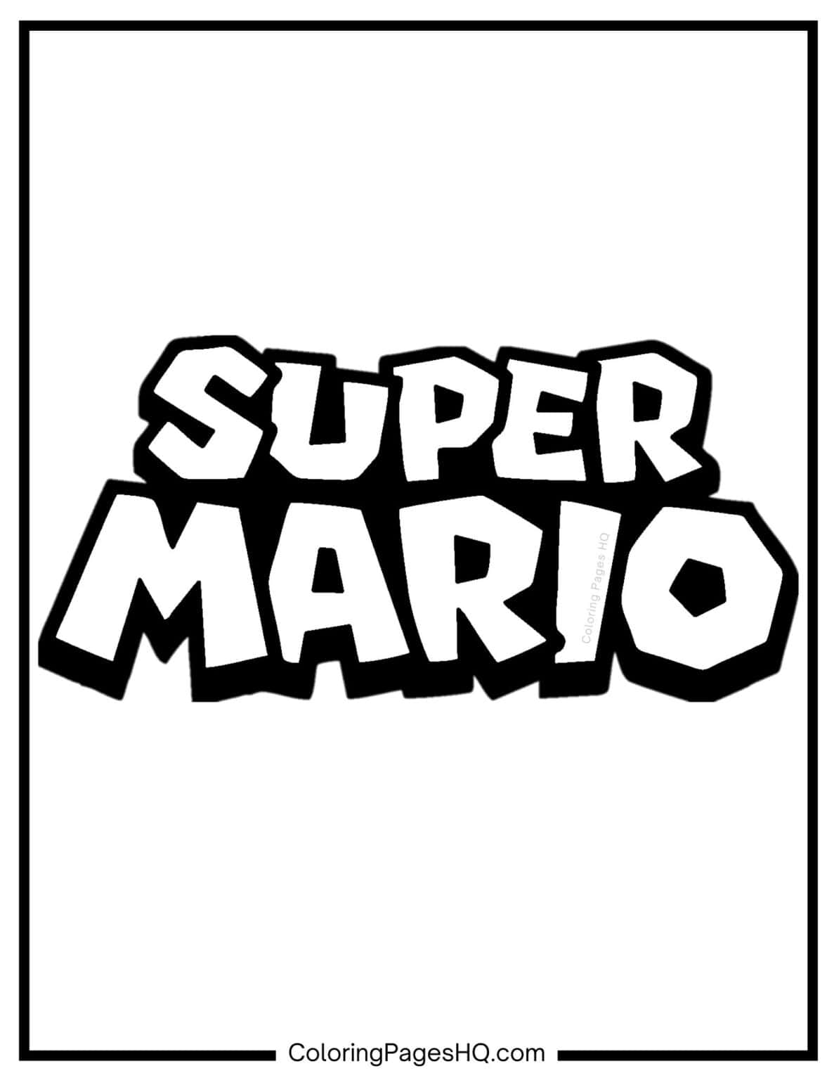 Mario Coloring Pages (Free PDF Printables) - Coloring Pages HQ
