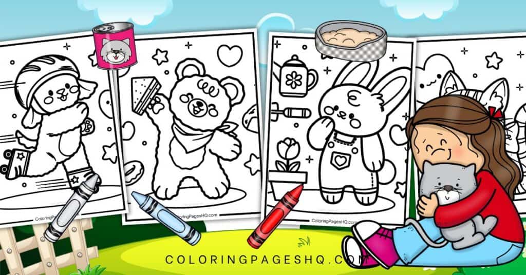 Cute Animal Coloring Pages (Free PDF Printables) - Coloring Pages HQ