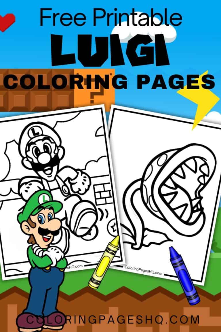 Luigi Coloring Pages (Free PDF Printables) - Coloring Pages HQ