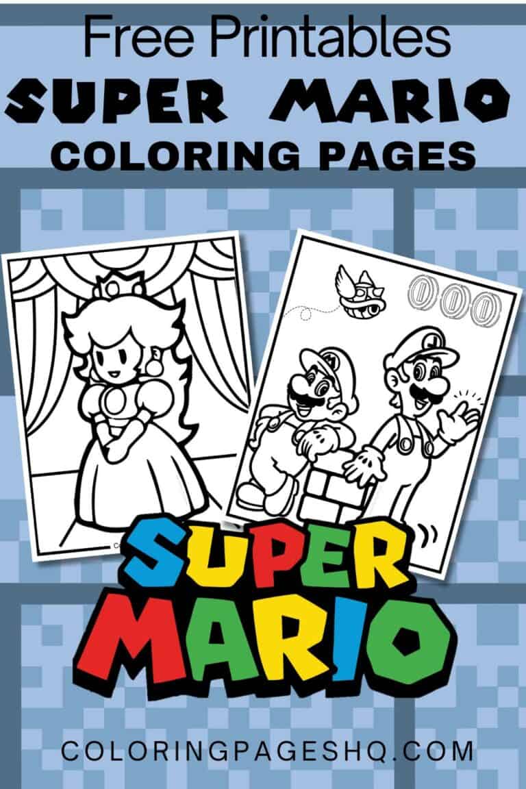 Super Mario Coloring Pages (Free PDF Printables) - Coloring Pages HQ