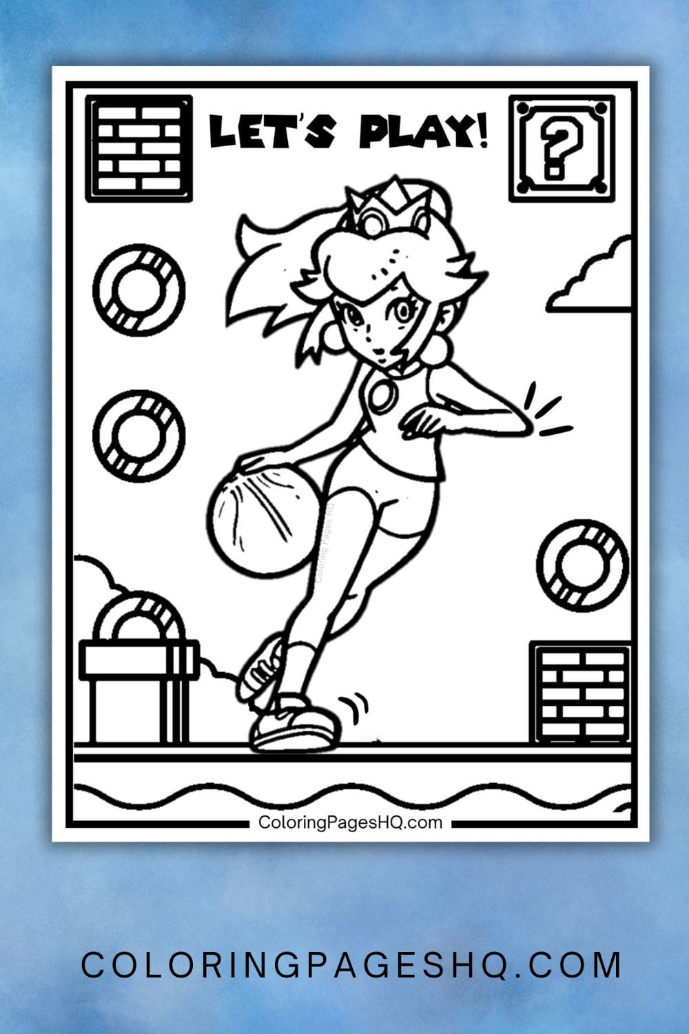 Princess Peach Coloring Pages (Free PDF Printables) - Coloring Pages HQ