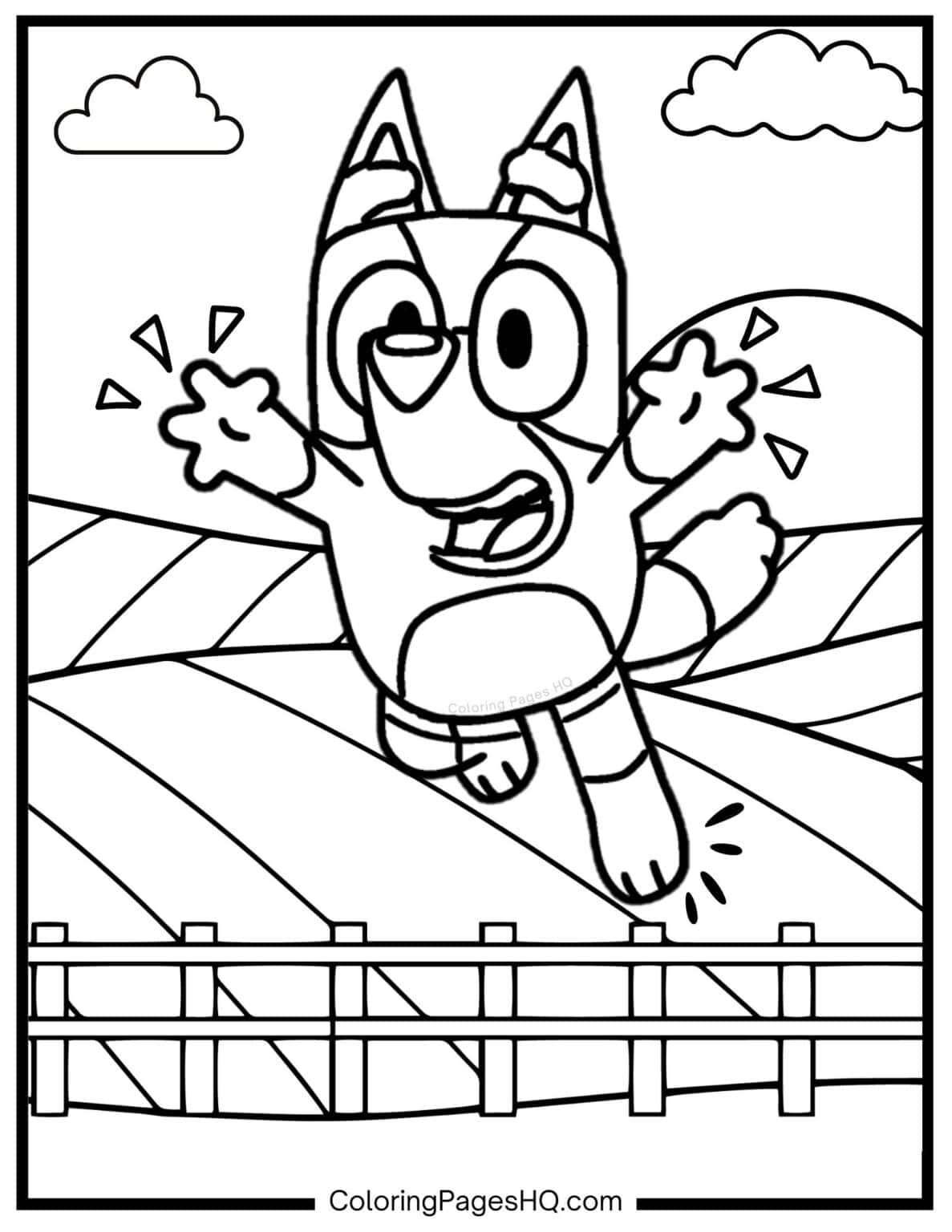 Only Bluey Coloring Pages (Free PDF Printables) - Coloring Pages HQ