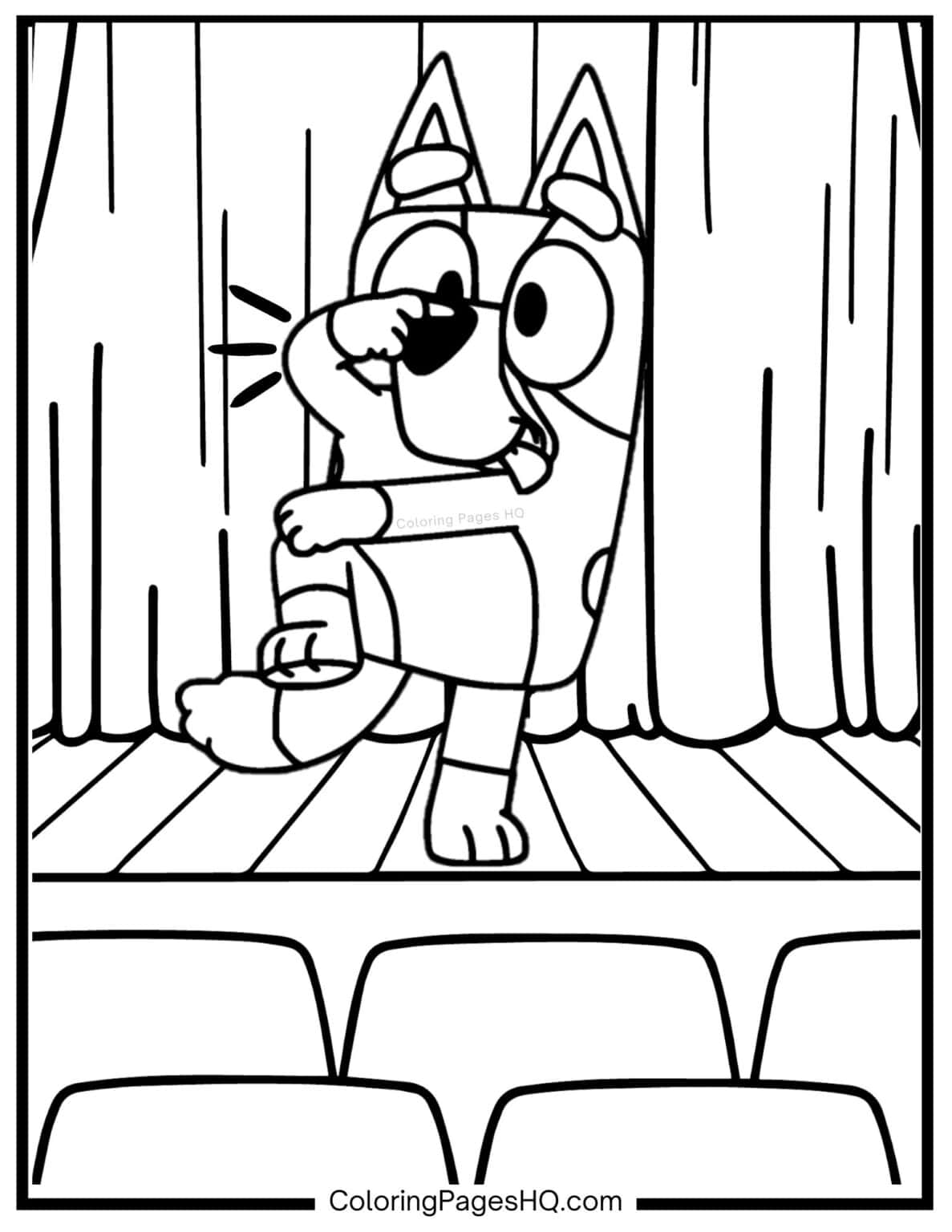 Only Bluey Coloring Pages (Free PDF Printables) - Coloring Pages HQ