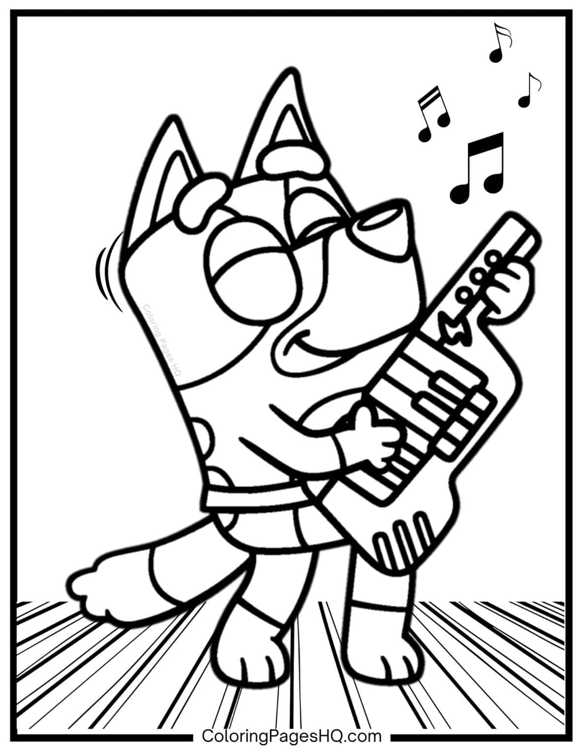 Only Bluey Coloring Pages (Free PDF Printables) - Coloring Pages HQ