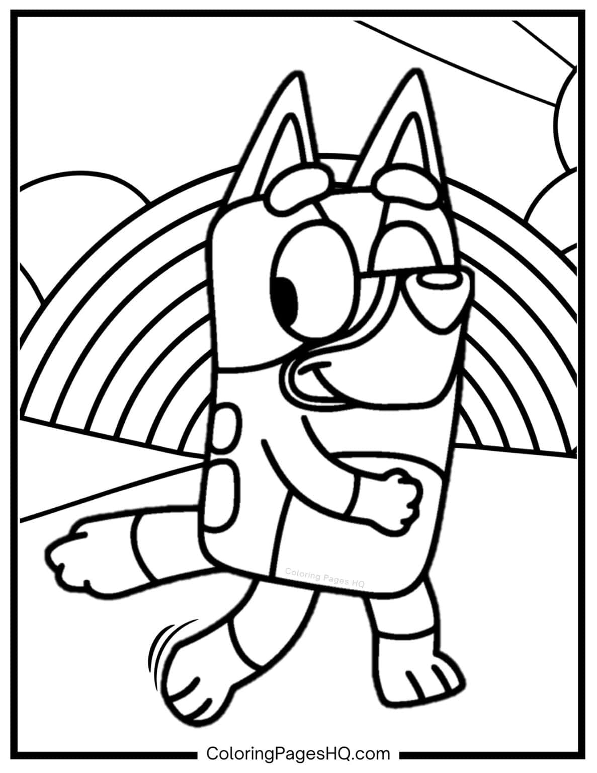 Only Bluey Coloring Pages (Free PDF Printables) - Coloring Pages HQ