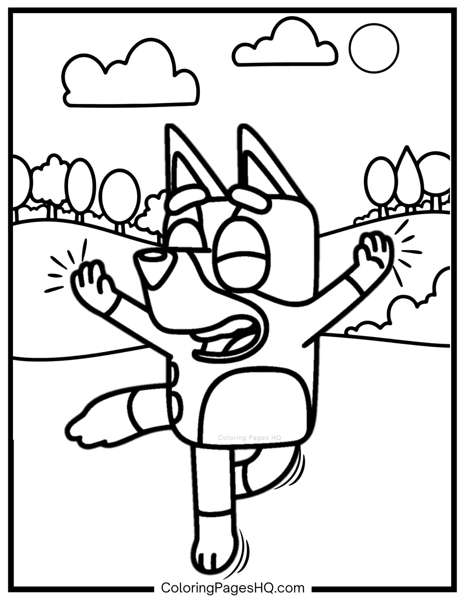 Only Bluey Coloring Pages (Free PDF Printables) - Coloring Pages HQ