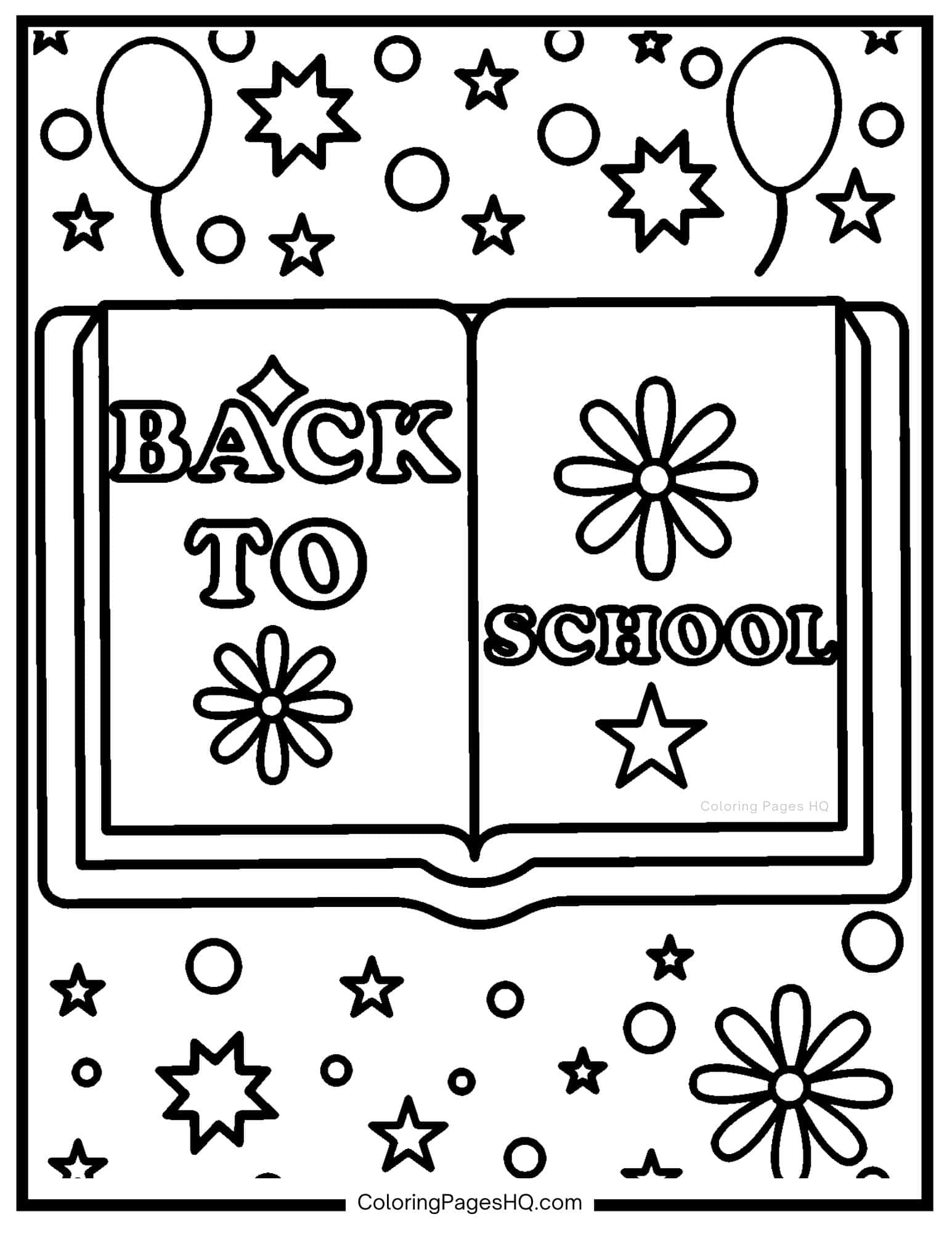 Back to School Coloring Pages (Free PDF Printables) - Coloring Pages HQ