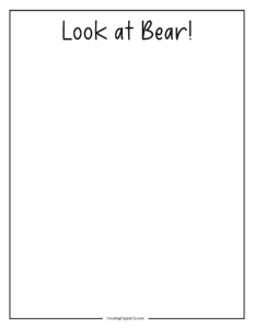 Cute Frisbee Bear Cut and Glue Worksheet (Free PDF Printable ...