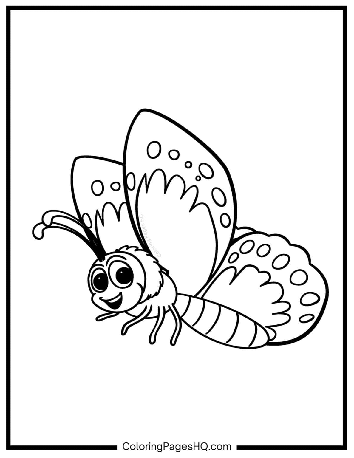 Cute Butterfly Coloring Pages (Free PDF Printables) - Coloring Pages HQ