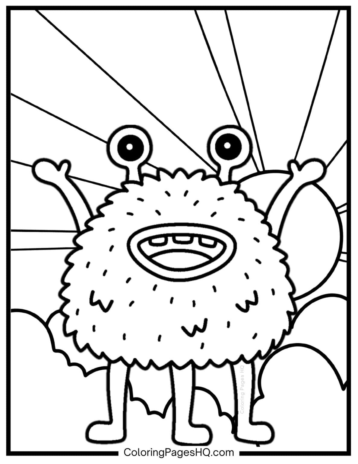 Cute Monster Coloring Pages (Free PDF Printables) - Coloring Pages HQ