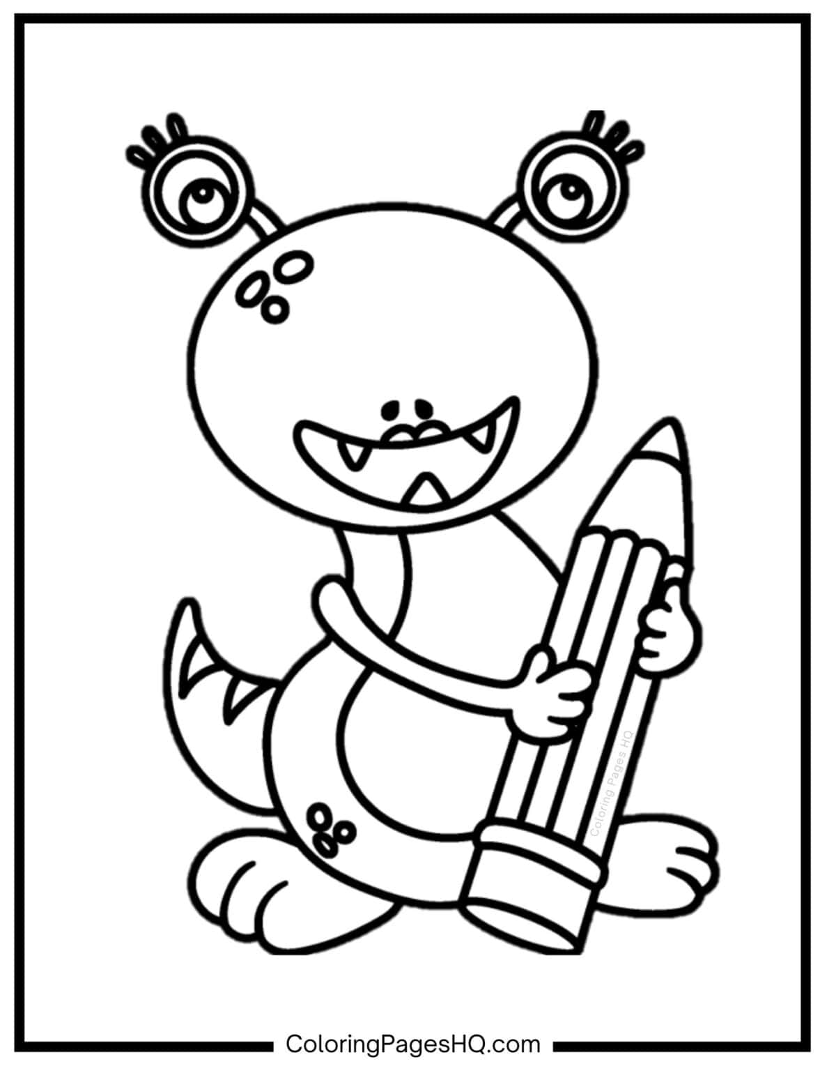 Cute Monster Coloring Pages (Free PDF Printables) - Coloring Pages HQ