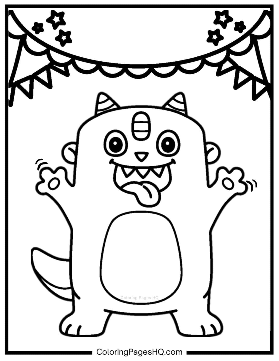 Cute Monster Coloring Pages (Free PDF Printables) - Coloring Pages HQ