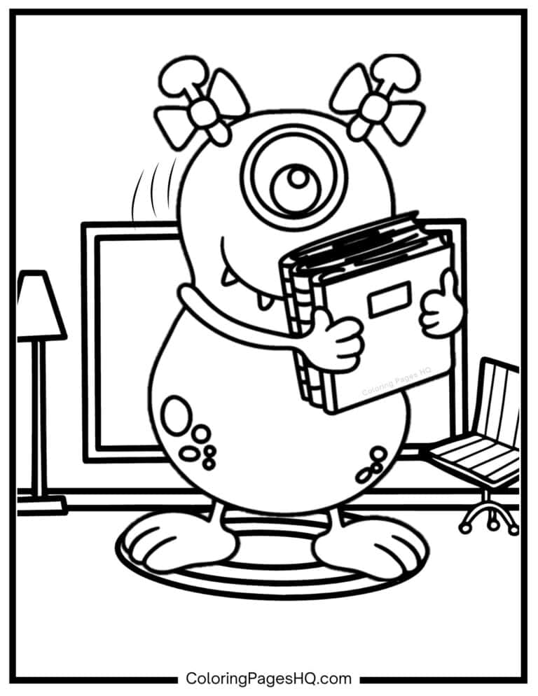 Cute Monster Coloring Pages (Free PDF Printables) - Coloring Pages HQ
