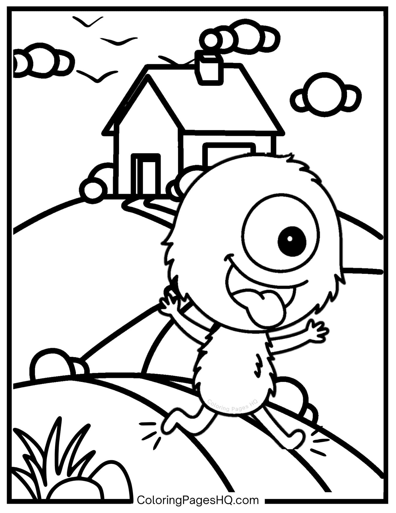 Cute Monster Coloring Pages (Free PDF Printables) - Coloring Pages HQ