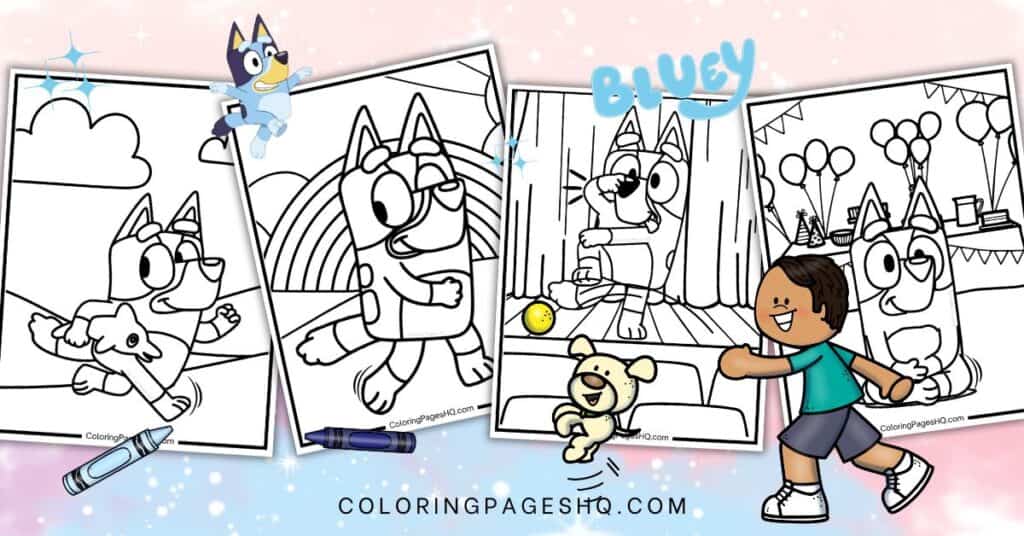 Only Bluey Coloring Pages (Free PDF Printables) - Coloring Pages HQ