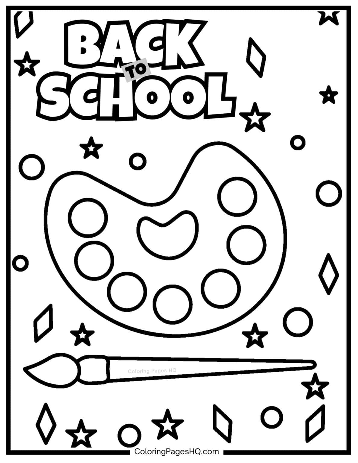 Back to School Coloring Pages (Free PDF Printables) - Coloring Pages HQ