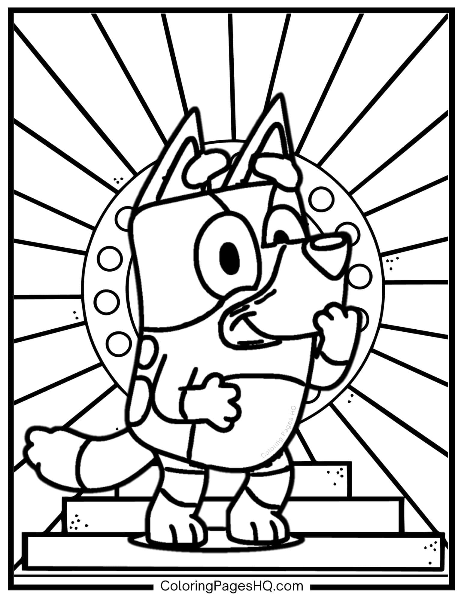 Only Bluey Coloring Pages (Free PDF Printables) - Coloring Pages HQ