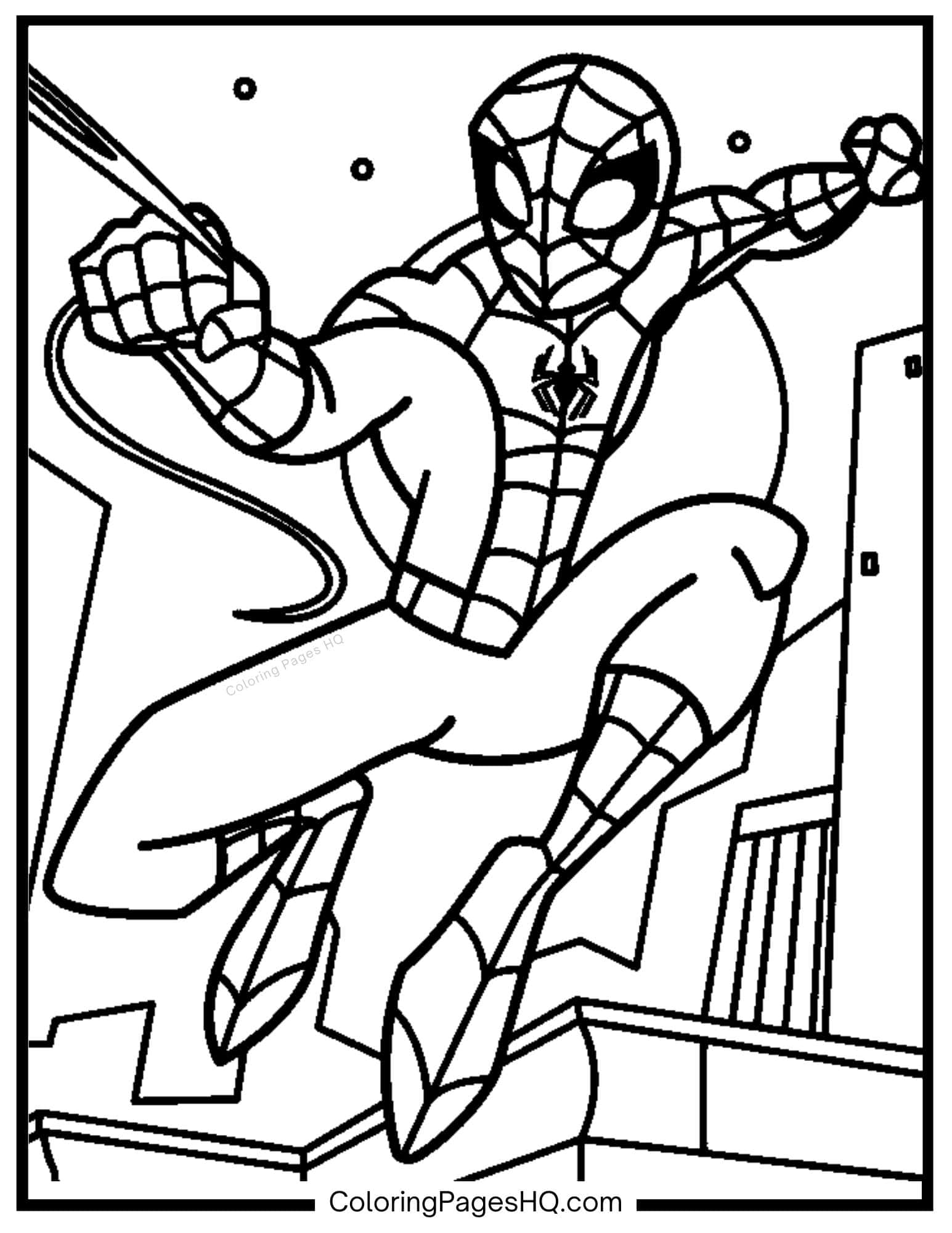 Spider-Man Coloring Pages (Free PDF Printables) - Coloring Pages HQ