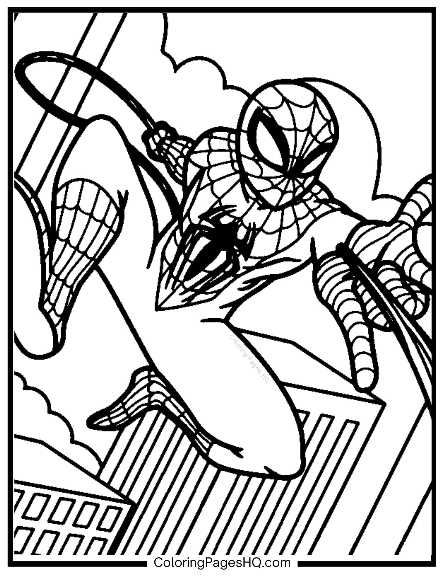 Spider-Man Coloring Pages (Free PDF Printables) - Coloring Pages HQ