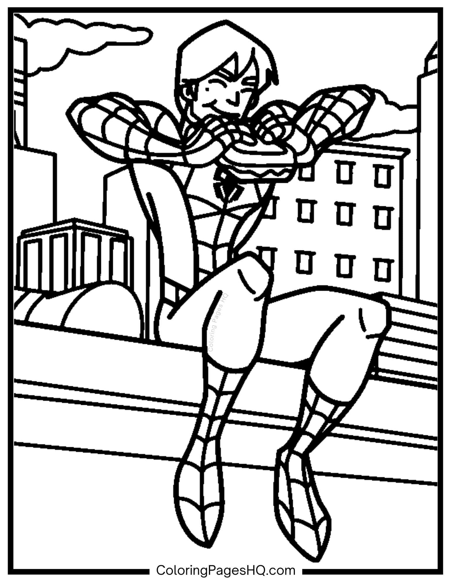 Spider-Man Coloring Pages (Free PDF Printables) - Coloring Pages HQ