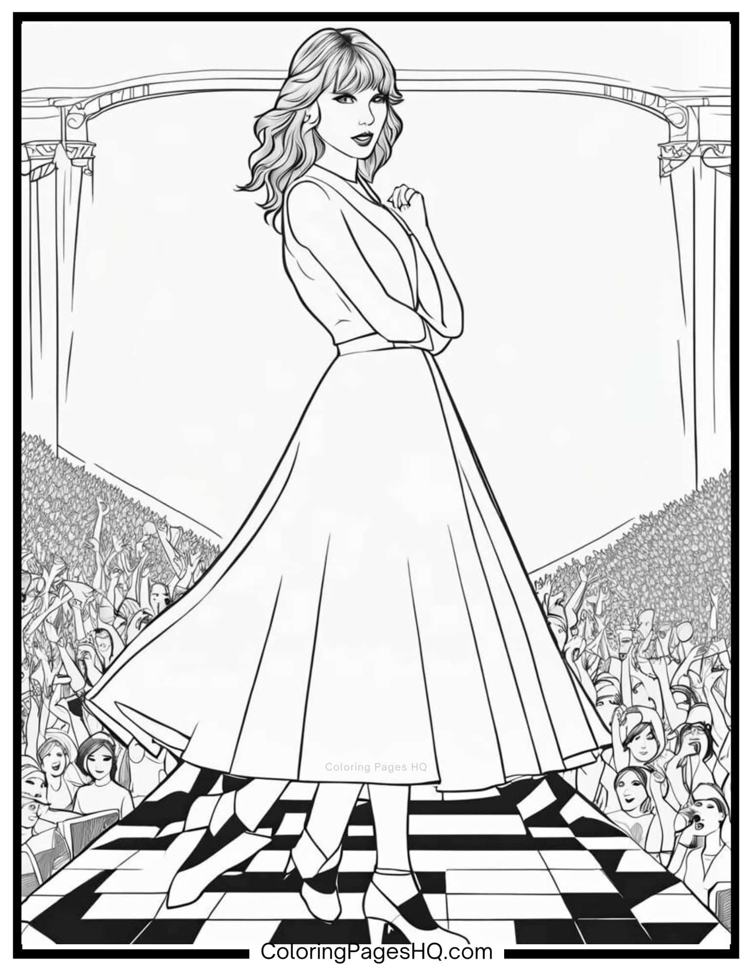 Taylor Swift Coloring Pages (Free PDF Printables) - Coloring Pages HQ
