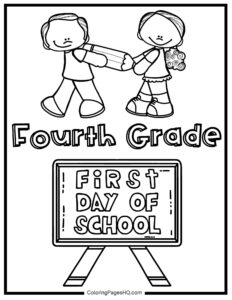 First Day of School Coloring Pages (Free PDF Printables) - Coloring ...