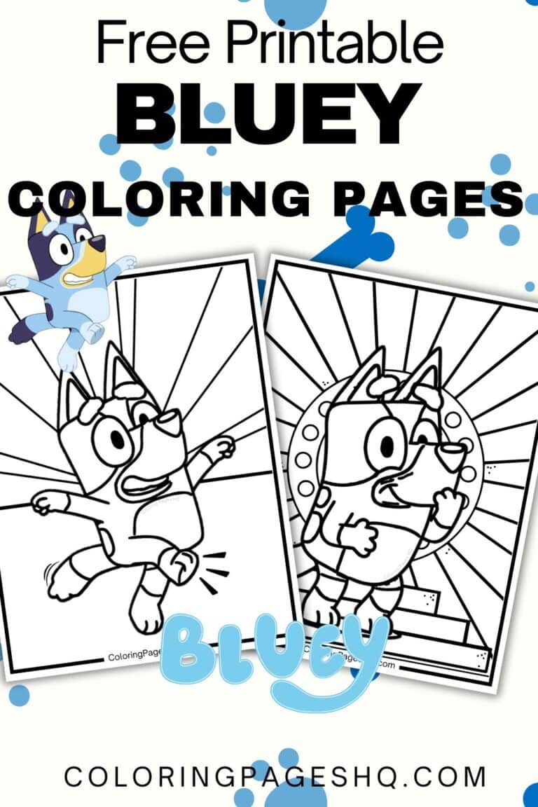 Only Bluey Coloring Pages (Free PDF Printables) - Coloring Pages HQ