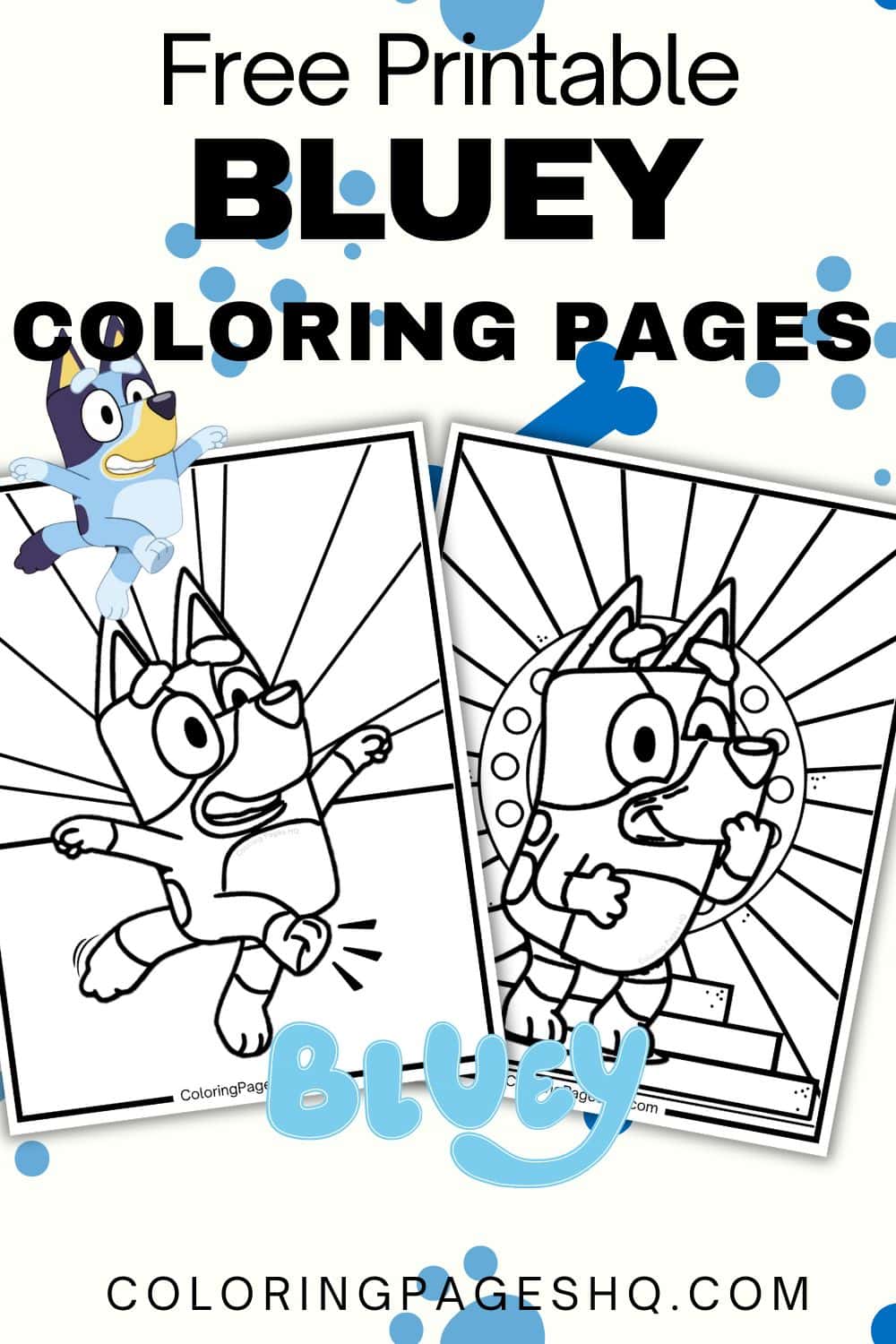 Only Bluey Coloring Pages (Free PDF Printables) - Coloring Pages HQ