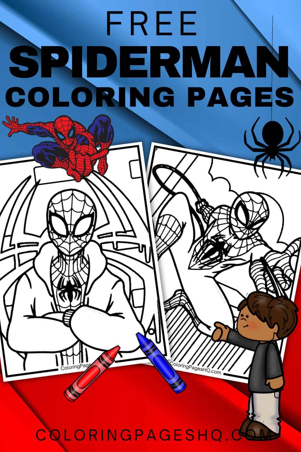Spider-Man Coloring Pages (Free PDF Printables) - Coloring Pages HQ