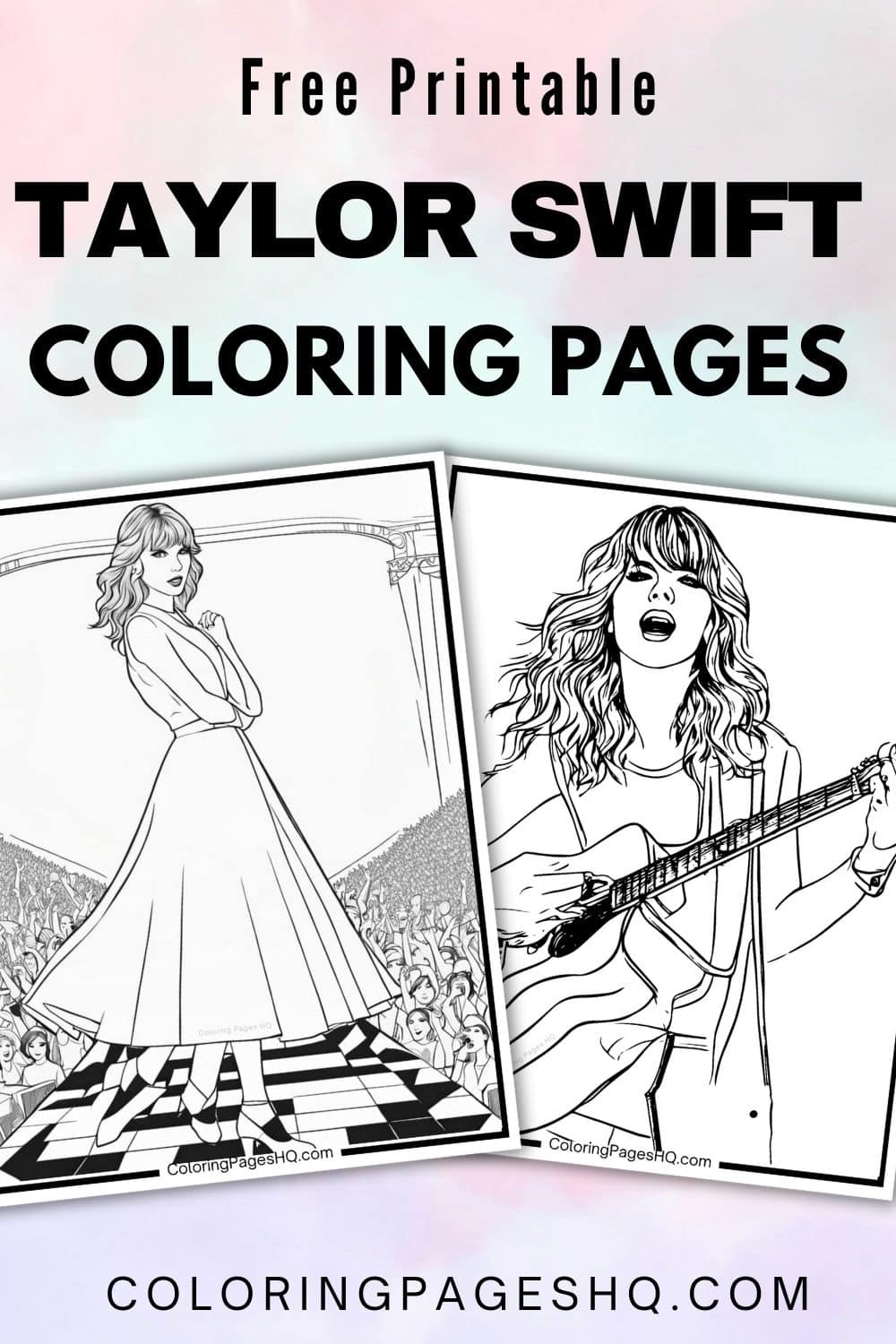 Taylor Swift Coloring Pages (Free PDF Printables) - Coloring Pages HQ