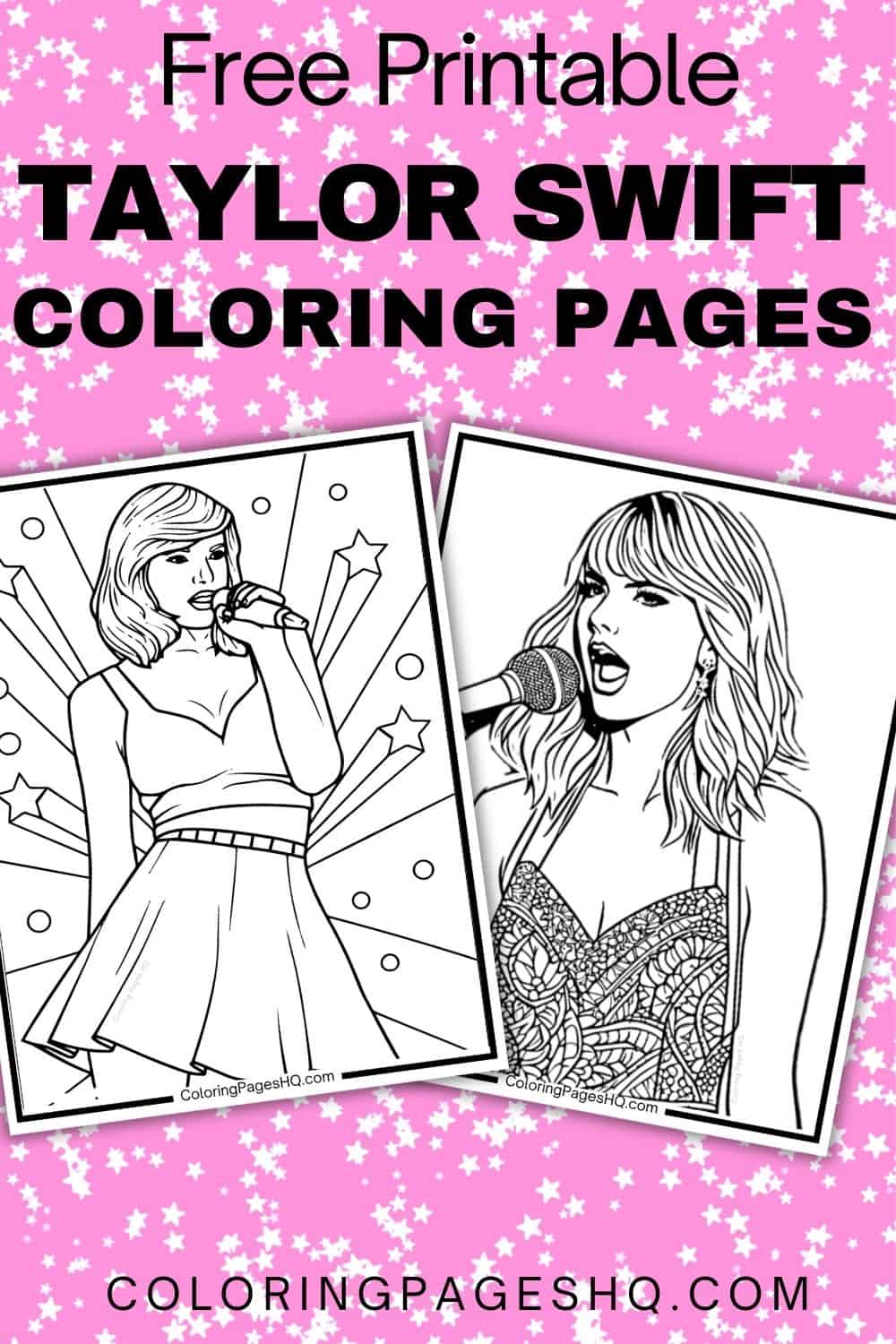 Taylor Swift Coloring Pages (Free PDF Printables) - Coloring Pages HQ