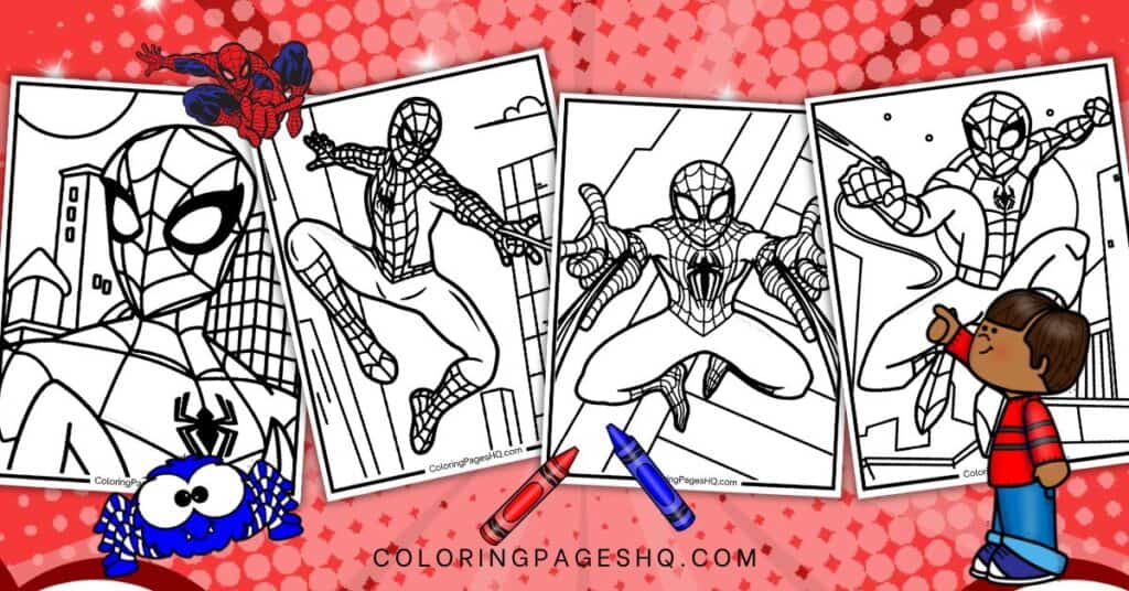 Spider-Man Coloring Pages (Free PDF Printables) - Coloring Pages HQ