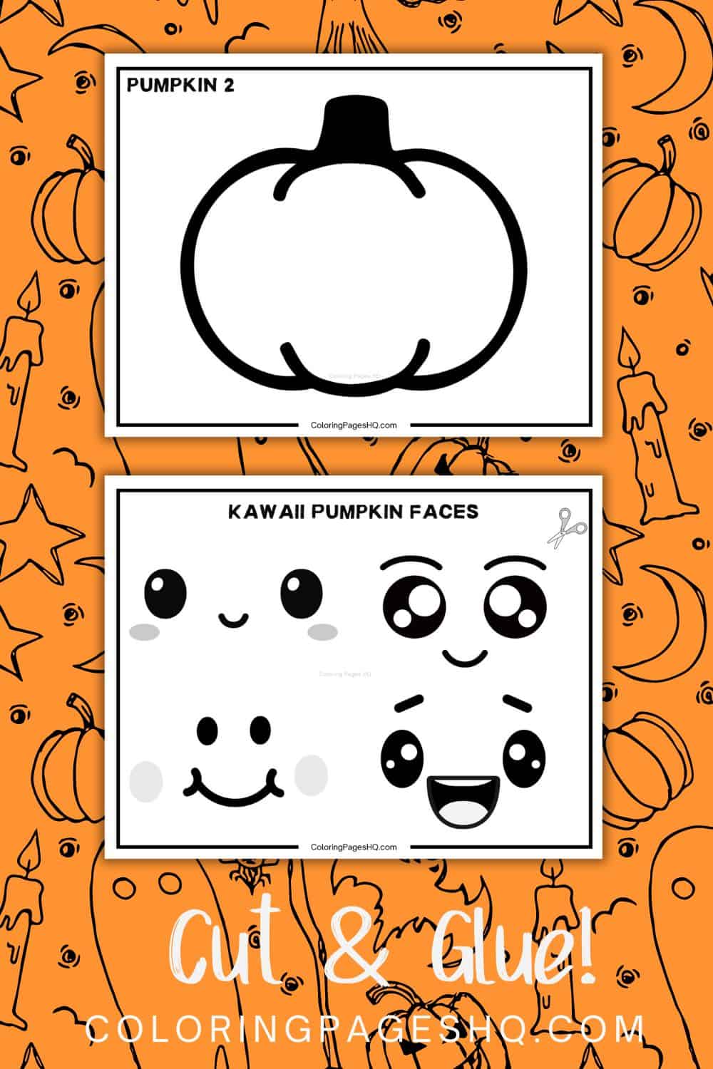 Fun Halloween Pumpkin Cut and Glue Worksheet (Free PDF Printables ...
