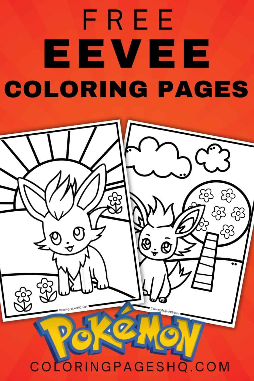 Pokémon Eevee Coloring Pages (Free PDF Printables) - Coloring Pages HQ