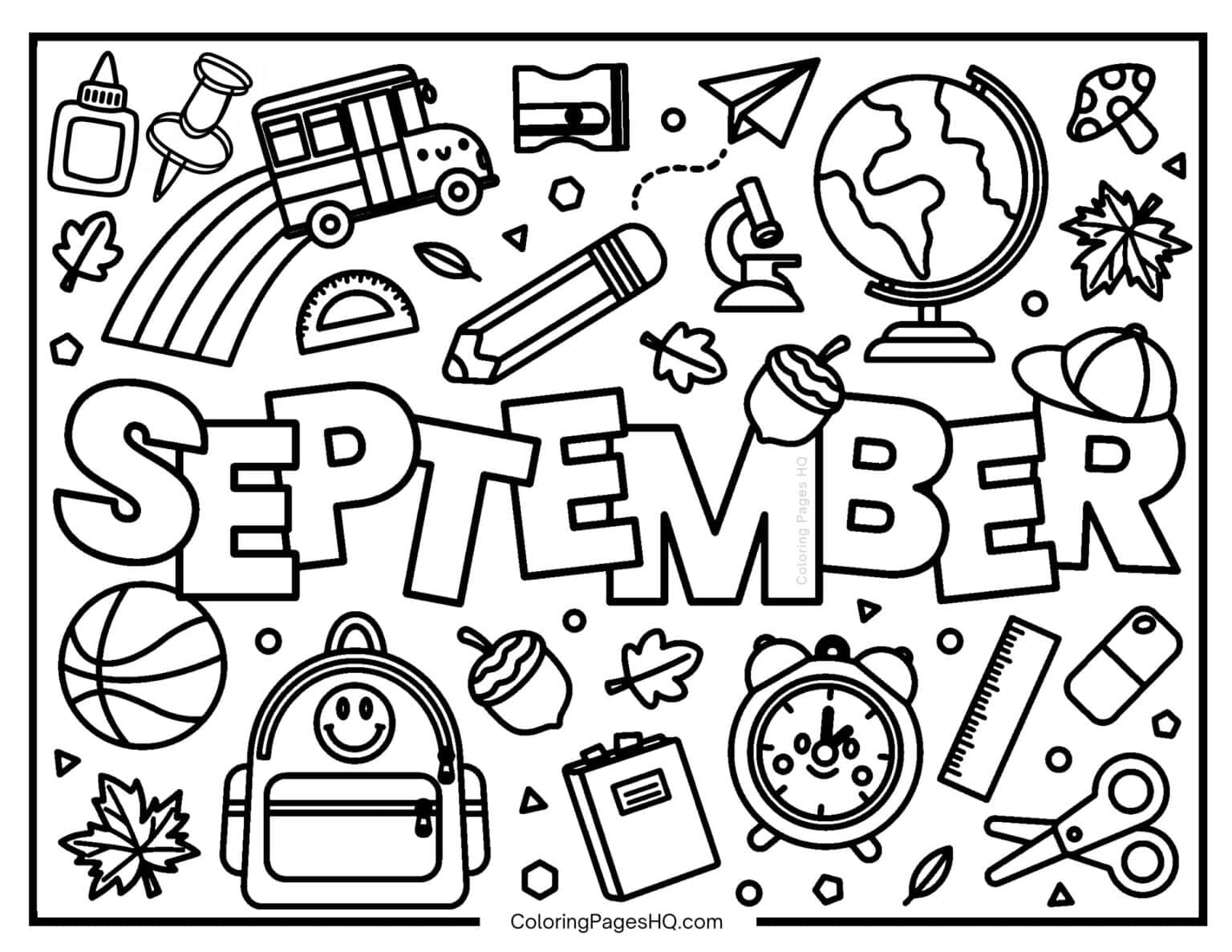 September Coloring Pages (Free PDF Printables) - Coloring Pages HQ