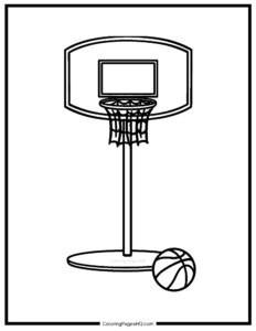 Cute Basketball Coloring Pages (Free PDF Printables) - Coloring Pages HQ