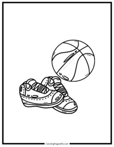 Cute Basketball Coloring Pages (Free PDF Printables) - Coloring Pages HQ