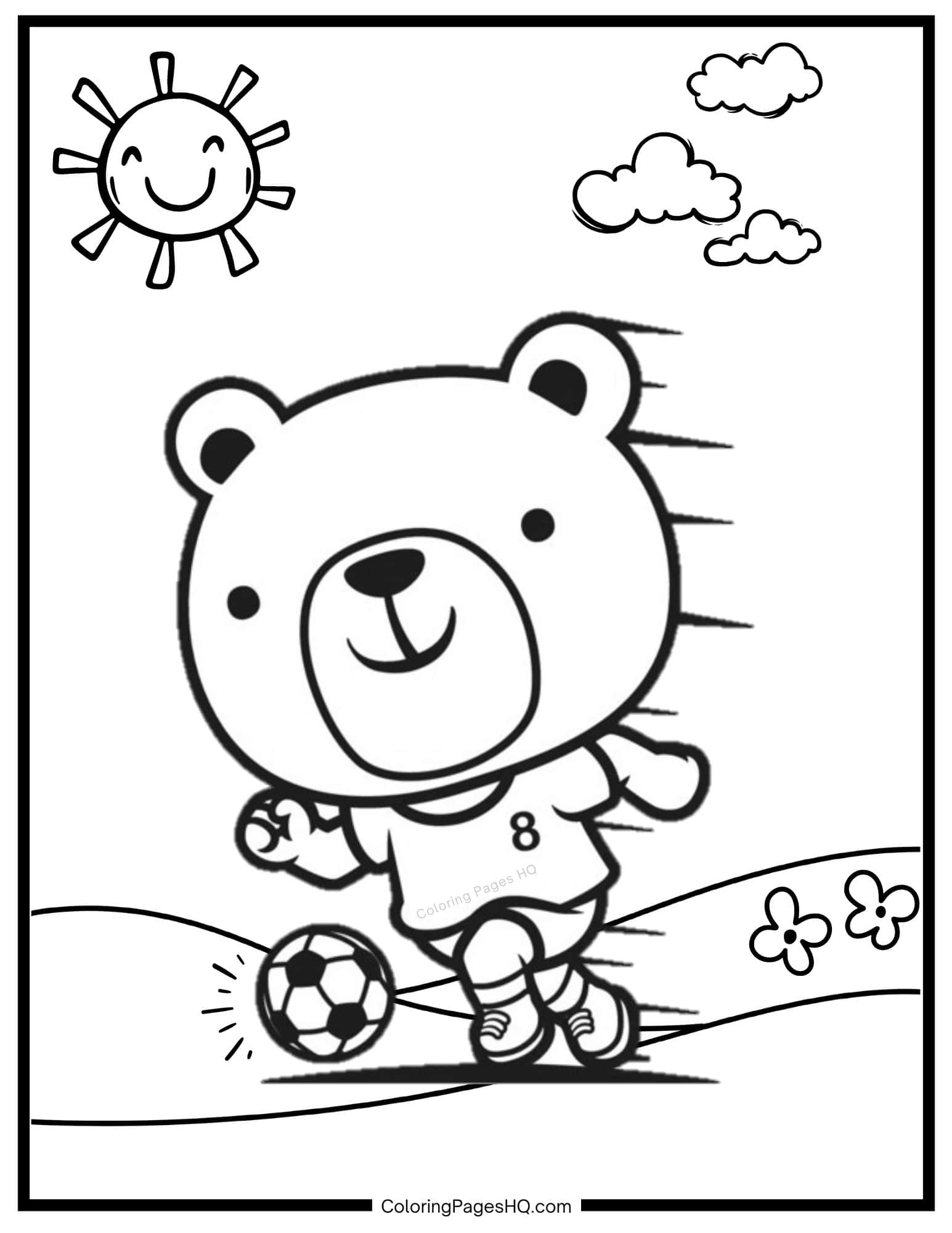 Fun Soccer Coloring Pages (Free PDF Printables) - Coloring Pages HQ