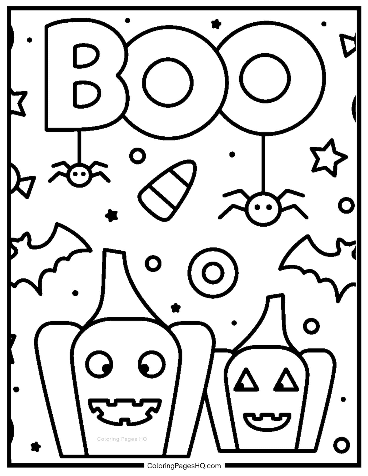Halloween Coloring Pages (Free PDF Printables) - Coloring Pages HQ