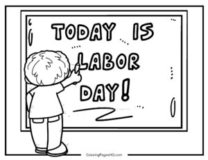 Labor Day Coloring Pages (Free PDF Printables) - Coloring Pages HQ