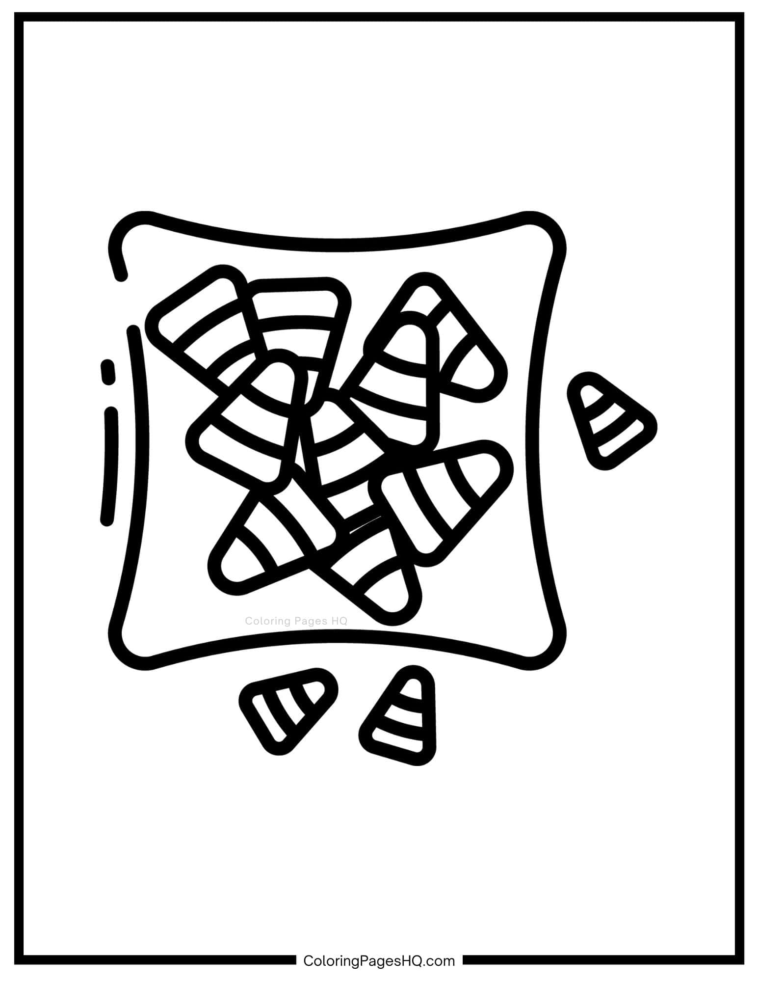 Halloween Candy Coloring Pages (Free PDF Printables) - Coloring Pages HQ