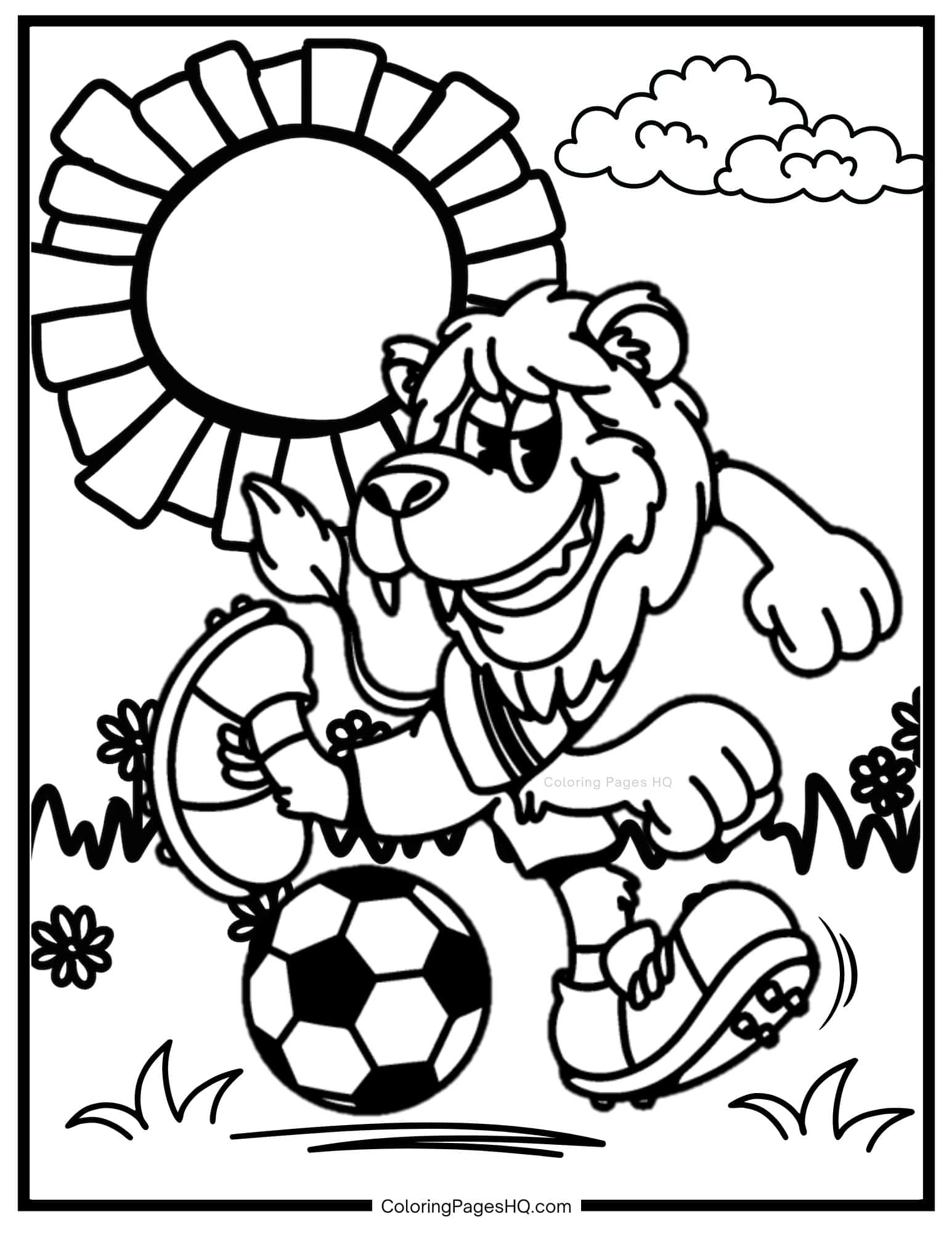 Fun Soccer Coloring Pages (Free PDF Printables) - Coloring Pages HQ
