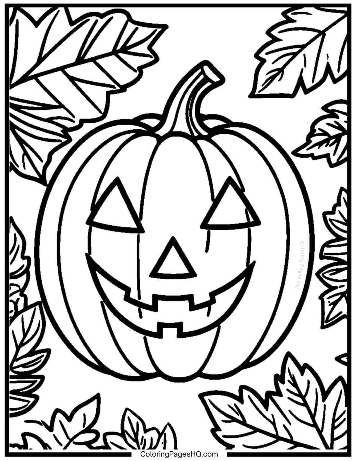 Pumpkin Coloring Pages (Free PDF Printables) - Coloring Pages HQ