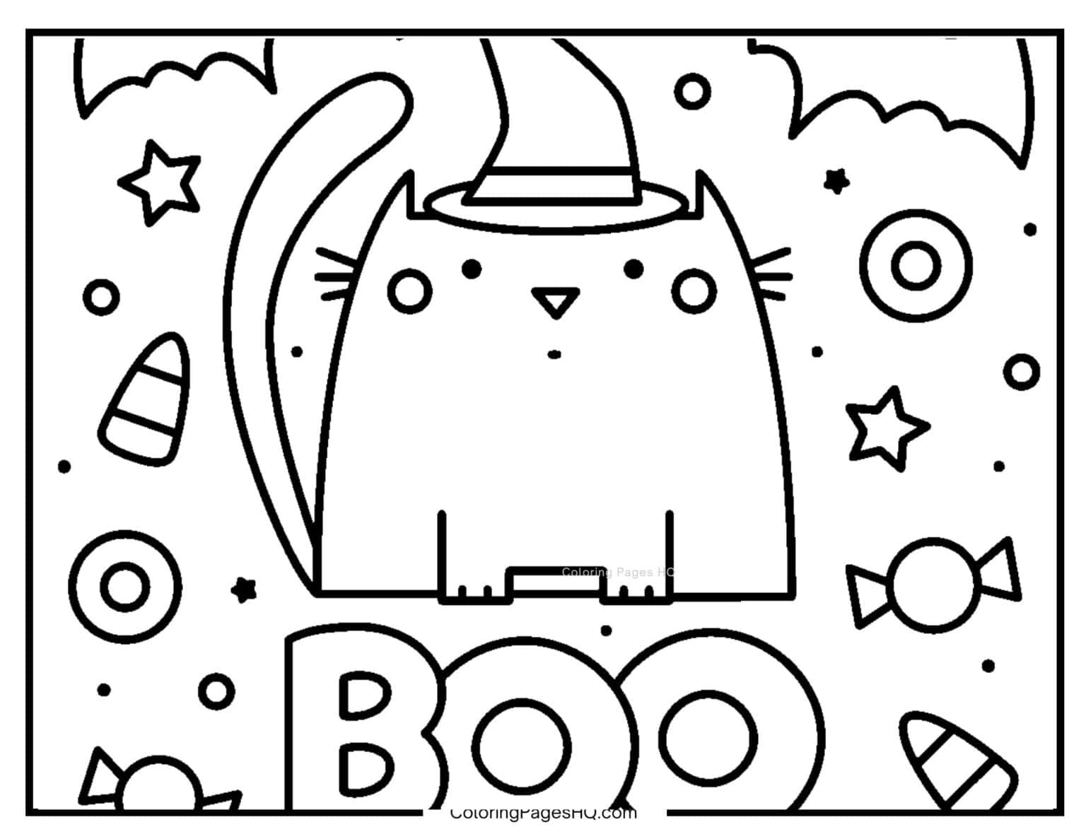 Halloween Coloring Pages (Free PDF Printables) - Coloring Pages HQ