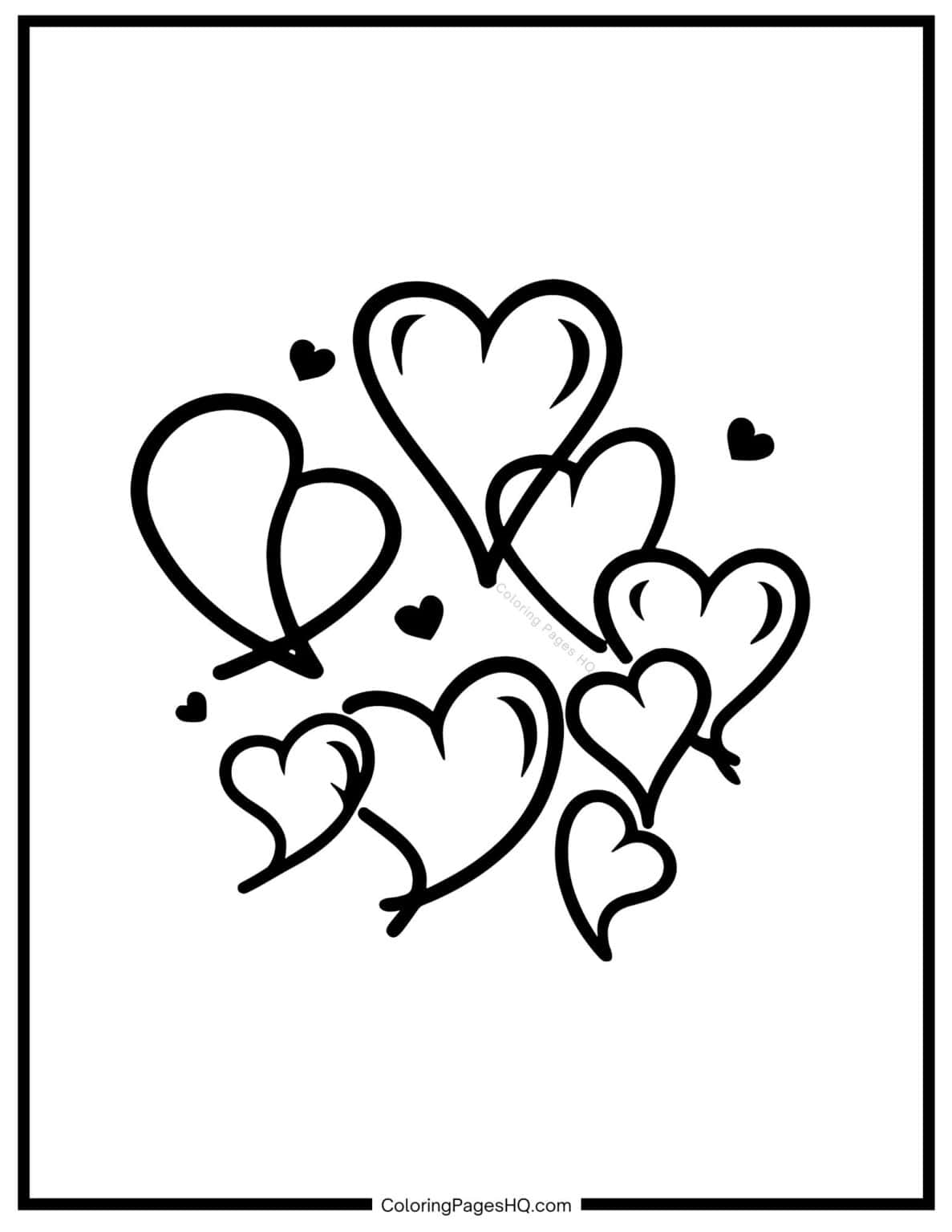 Cute Heart Coloring Pages (Free PDF Printables) - Coloring Pages HQ