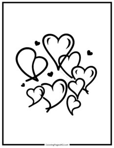 Cute Heart Coloring Pages (Free PDF Printables) - Coloring Pages HQ