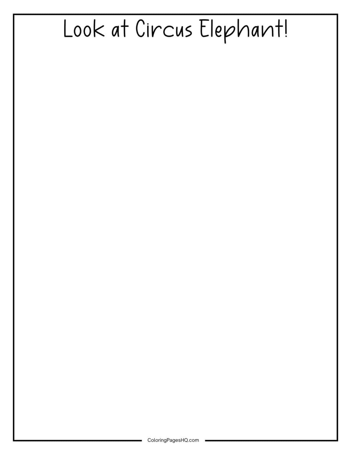 Cute Circus Elephant Cut and Glue Worksheet (Free PDF Printable ...