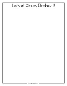 Cute Circus Elephant Cut and Glue Worksheet (Free PDF Printable ...